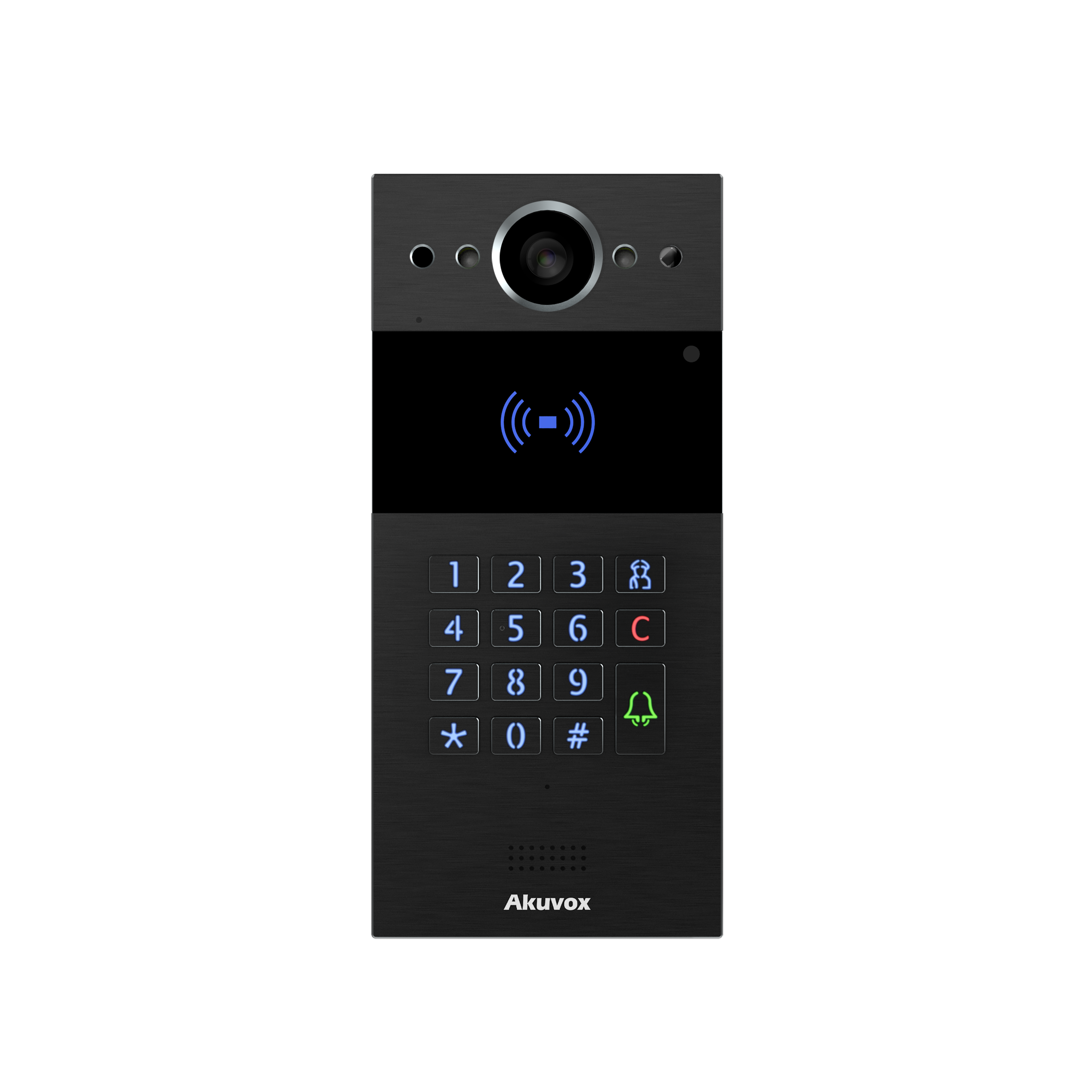 AK-R20K-BLACK - SIP INTERCOM WITH KEYPAD AND RF CARD READER BLACK ...